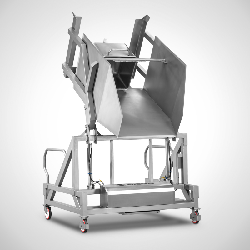 Swing loader for large containers, standard: Mohn GmbH