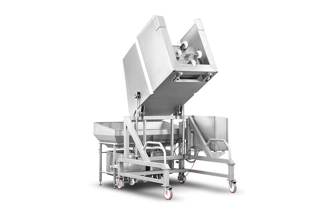 Swing loader for large containers, standard: Mohn GmbH