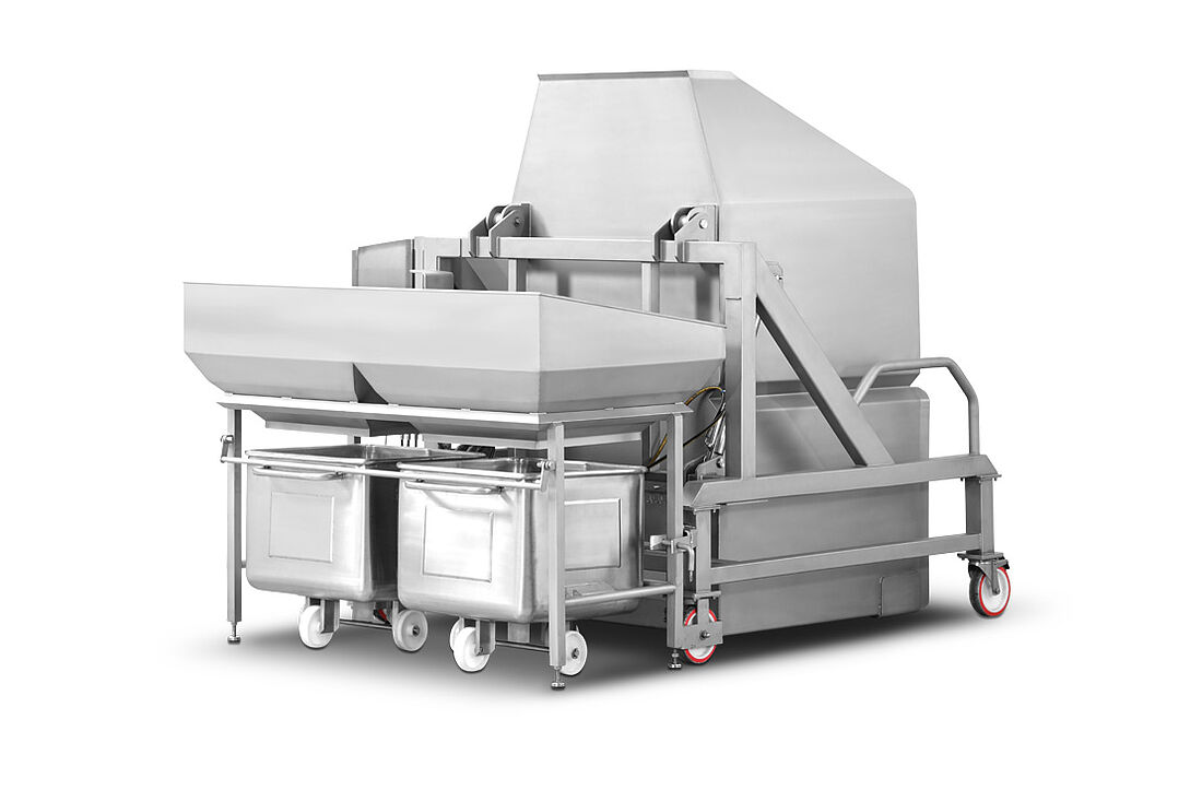 Swing loader for large containers, standard: Mohn GmbH