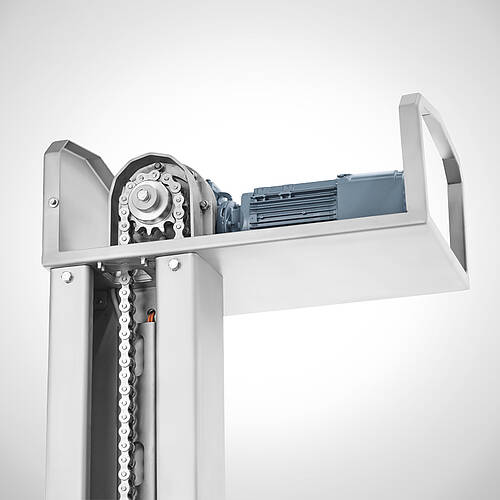 Lifting and tilting devices for standard trolleys: Mohn GmbH