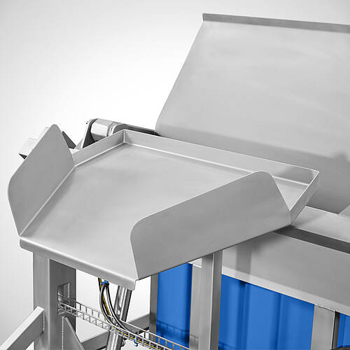 Swing loader for large containers, standard: Mohn GmbH