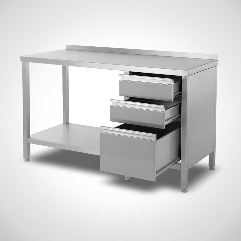Worktable base frame: intermediate shelf: Mohn GmbH