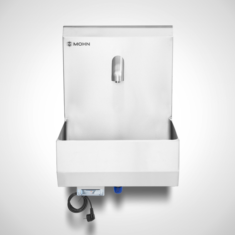 Hand wash basin with rear wall (sensor-activated): Mohn GmbH