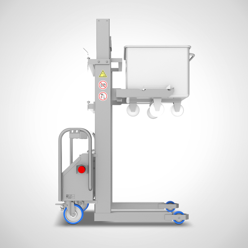 Electric bin stacker for meat bins DIN9797 - Mohn GmbH: Mohn GmbH