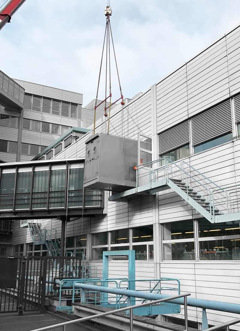 High-volume cabin washing system for 2-10 smoke trolleys: Mohn GmbH